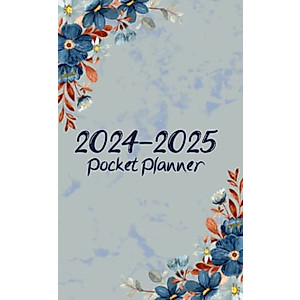 2024-2025 pocket planner: 2 Year Monthly Pocket Calendar (Junuary 2024 to December 2025) With Federal Holidays and Motivational Quotes