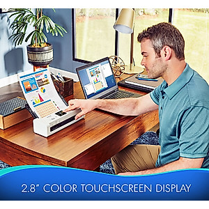 Brother Wireless Document Scanner, ADS-1700W, Fast Scan Speeds, Easy-to-Use, Ideal for Home, Home Office or On-the-Go Professionals (ADS1700W), white