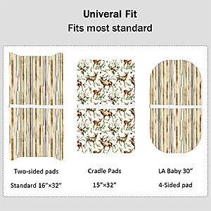 Extra Soft Stretchy Changing Pad Cover for Baby,2 Pack Premium Cotton Blend,Grove Pattern.,Multicolor,CPC0001