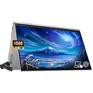 HP Envy x360 2-in-1 Convertible Business Laptop, 15.6inch FHD Touchscreen, Intel Core i5-1135G7, Windows 11 Pro, 12GB RAM 256GB SSD,Backlit Keyboard, Tech Deal USB Natural Silver 15-15.99 inches