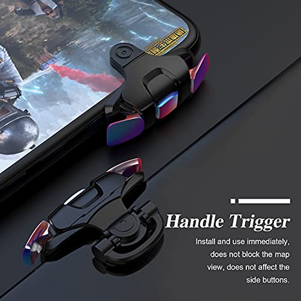 WOONEKY 1 Pair Professional Aid Portable Game Pad Handle Out/Phone for/Fornite/of Knives Mobile Travel Tablets for Gamepad Survival Conter Aim Trigger Practical Lightweight