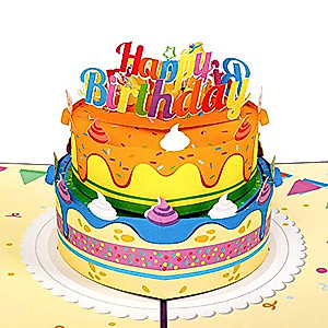 Paper Love Happy Birthday Cake Pop-up Card (Birthday Cake)