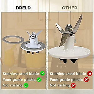 SPB-456-2 Blender Cutting with 2 Rubber Sealing Gasket, Replacement for Cuisinart Blenders Models BFP703 BFP-703 BFP703B BFP-703CH SPB7 SPB-7BK CB8 CB9 BFP-703