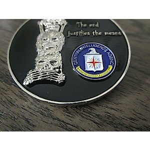 Oneworldtreasures CIA Directorate of Operations Clandestine End Justifies The Means Challenge Coin