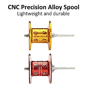 Baitcasting Fishing Reels - Smooth 17 + 1 BB Baitcast Fishing Reel Baitcaster 8kg Max Drag 8.0:1 Gear Ratio Magnet Braking System