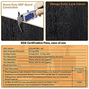 TQVAI Wood Adjustable Literature Organizer Desktop File Sorter Mail Center Paper Storage Cabinet Home & Office Mailbox School Classroom Keepers, 27 Slots Compartments, Black/Archaize