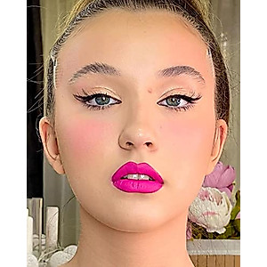 Oulac Matte Barbie Pink Lipstick for Women, Liquid Long Lasting Lip Stick Waterproof, Smudge-Proof, Creamy High Pigmented Formula with Rose Oil, Vegan & Cruelty-Free,Pink M06