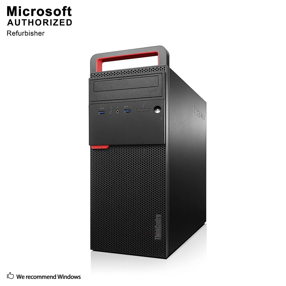 Lenovo ThinkCentre Tower Desktop PC Computer Workstation, Intel Quad Core i5-6400 up to 3.3GHz, 16G DDR4, 512G SSD, DVD, USB 3.0, VGA, DP, Mouse, Keyboard, Windows 10 Pro 64 Bit (Renewed)