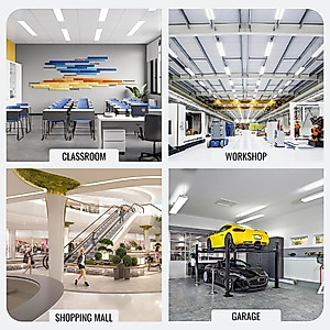 LEDMyplace 20W 4Ft LED Tube Light Bulb, Double Ended Ballast Compatible, Frosted Lens, 5000K Daylight White, 60W Replacement, for ‎Office, Warehouse, Supermarket, Parking, Pack of 4