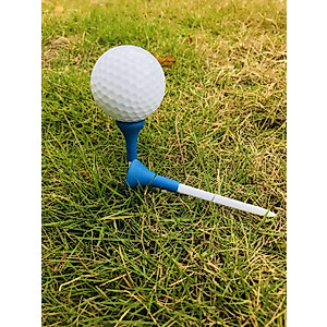 THF Plastic Golf tees with Soft Rubber Cover 3 1/4 83mm Pack of 50 Almost Unbreakable