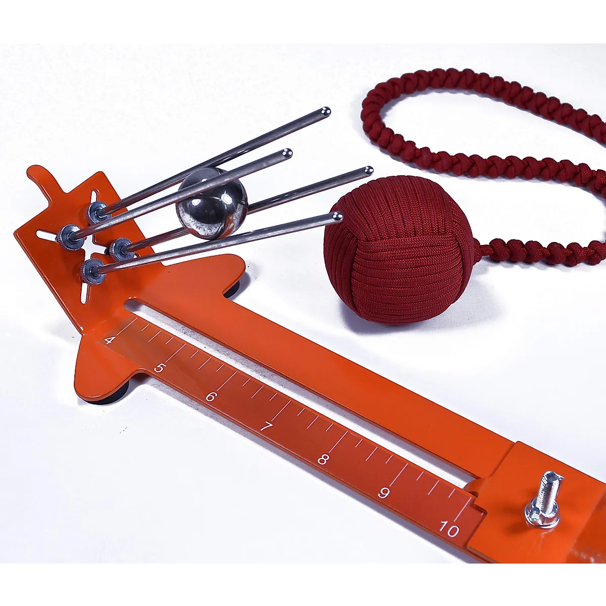 Pro Paracord Jig and Beginner Bracelet Kit - 50 Feet of Paracord and Buckles Free - Built in Monkey Jig