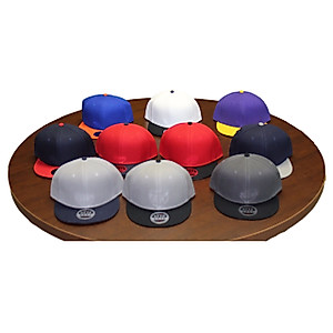 Custom Snapback Hat Otto Embroidered Your Own Text Flatbill Bill Snapback (Black)