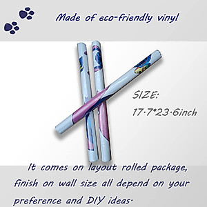 SKTFFR Lilo & Stitch Wall Stickers Cartoon Wall Decals Excellent Vinyl Wall Decor for Girls Room Living Room (Size 17.7 x 23.7 inch)