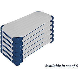 Camp County Beyond Cot Sheets for Toddler and Preschool - Daycare/Pre-School Cot Sheet - Corner Elastic Loops - Cot Bed Fitted Sheet - 100% Cotton Surface Pack of 6 (22" W X 52" L) - Light Grey Stripe