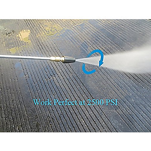 Tool Daily Quick Connect Turbo Nozzle Universal for Cold Water Pressure Washers, 2500 PSI