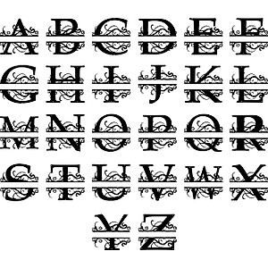 Custom Metal Signs | Metal Name Sign | Metal Wall Art | Split Letter Monogram Wall Decor | Metal Wall Art Last Name Sign | Family Name Sign | Personalized Wedding Gift | Metal Art | Outdoor Metal Sign