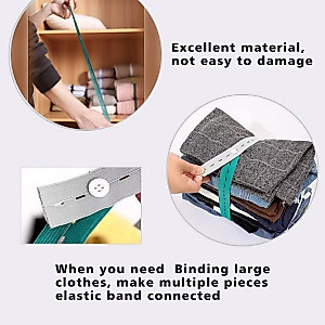 Tesrin Elastic Storage Portable Clothes Organization for Room Organizer and Clothes Storage with Towel Clips 24 Pcs