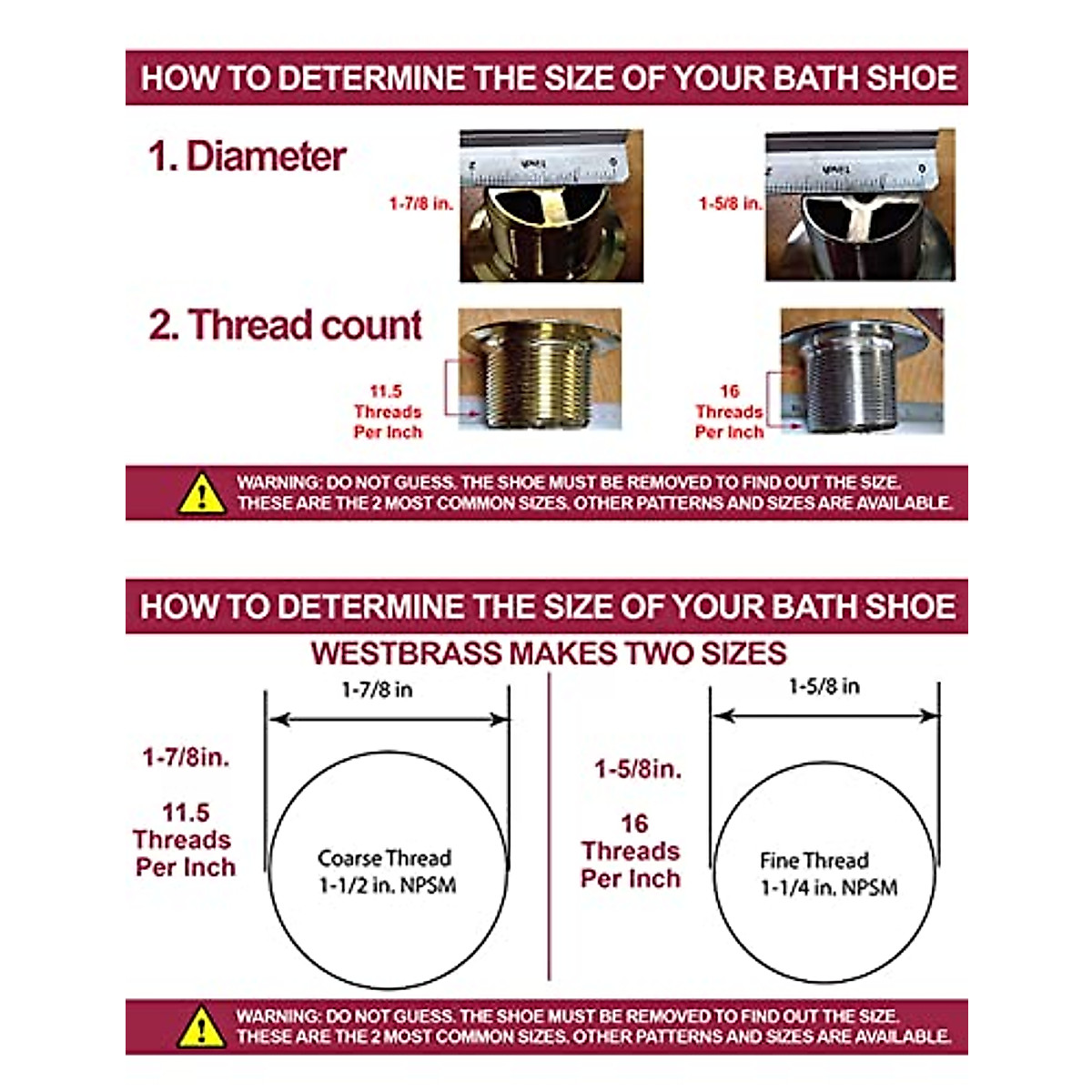 Westbrass R93-2-62 1-1/2" Coarse Thread Tip-Toe Bathtub Drain Trim Set with 2-Hole Overflow Faceplate, Matte Black