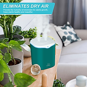Humidifiers for Bedroom, 2L Cool Mist Humidifiers for bedroom, USB Portable Desk Humidifier, Quiet Ultrasonic Humidifier with Auto Shut-Off and 7-Color Light. SPURUPS