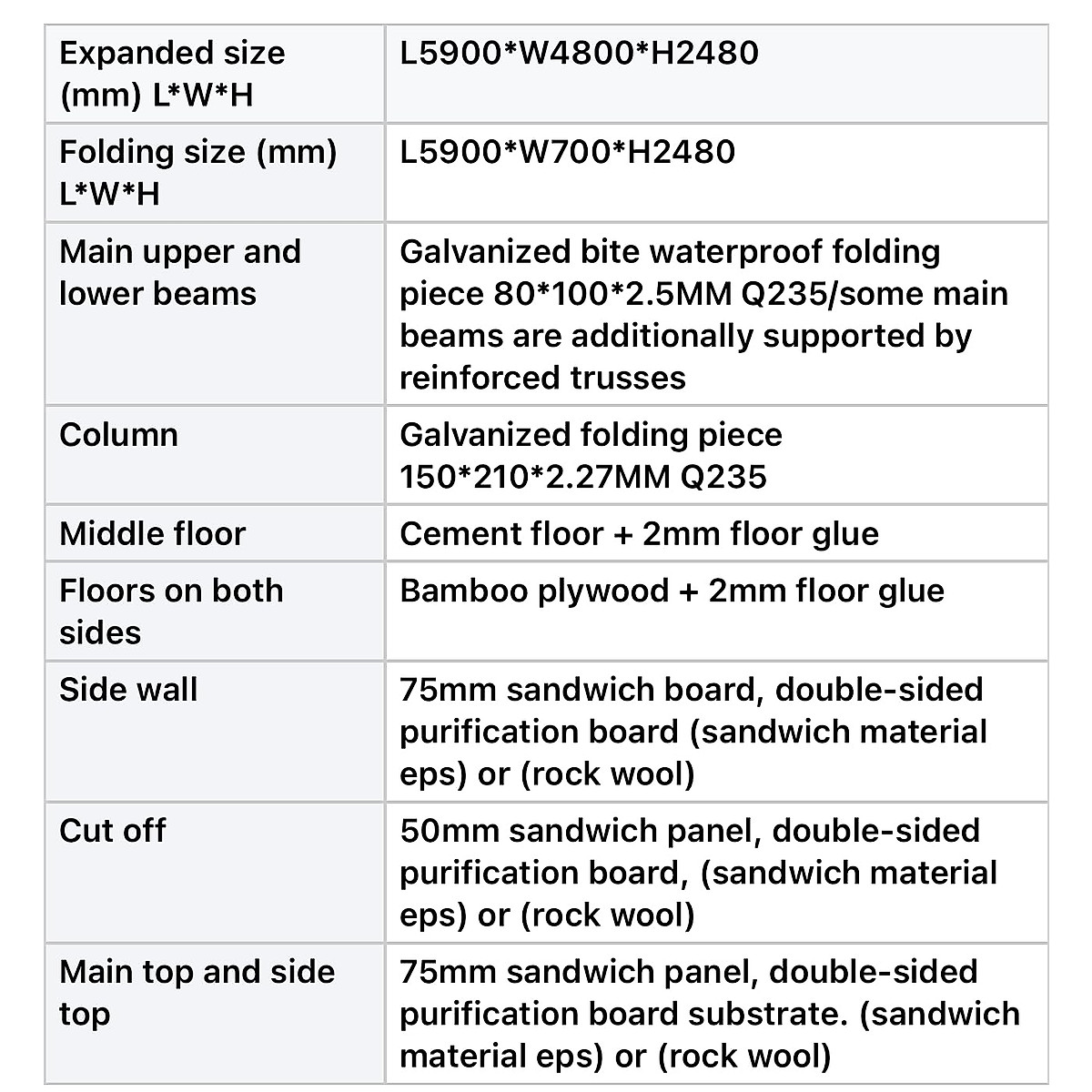 Prefabricated Mini Portable Modular Container Home for Winter Prefab Expandable Small House Tiny Villa with Toilet