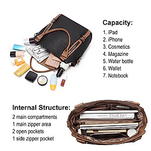 CLUCI Hobo Bags for Women Vegan Leather Handbags Large Ladies Purse Shoulder Bag