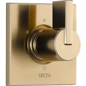 Delta Faucet Vero 6-Setting Shower Handle Diverter Trim Kit, Champagne Bronze T11953-CZ (Valve Not Included)