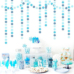 Light-Royal Blue Party Decorations Garland - 52Ft Mens Boy Birthday Baby Shower Bachelorette Graduation Hanging Streamers Banner,Dusty Bridal Wedding Backdrop Decor Huglony