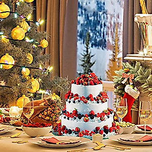 10 Pcs Cake Dowel Rods, 12 Inch Plastic Cake Support Rod White Cake Stand Sticks for Tiered Cake Construction and Stacking