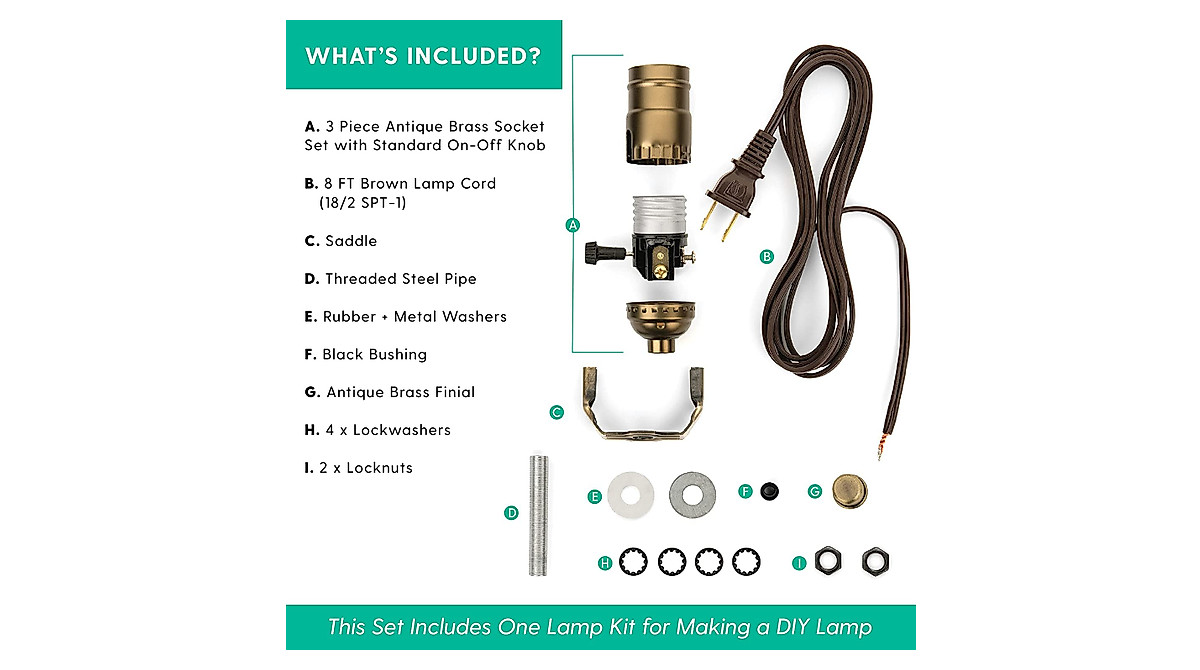 DIY Lamp Wiring Kit: Create Custom Lamps Easily