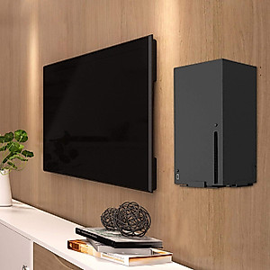 Wall Mount for Xbox Series X, Wall Mount Wall Bracket Holder Horizontal Upward Facing, Media Furniture Audio Video Shelving