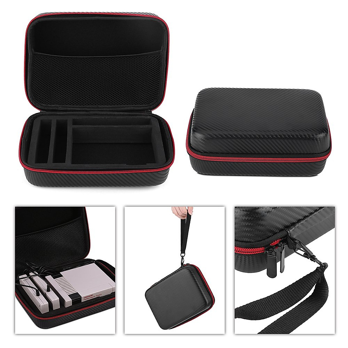 Storage Carry Case Bag for NES, Waterproof Travel Storage Mini Bag for NES Classic Console & Accessory