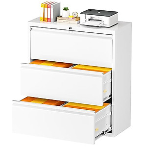 INTERGREAT White Two Drawer Lateral File Cabinets