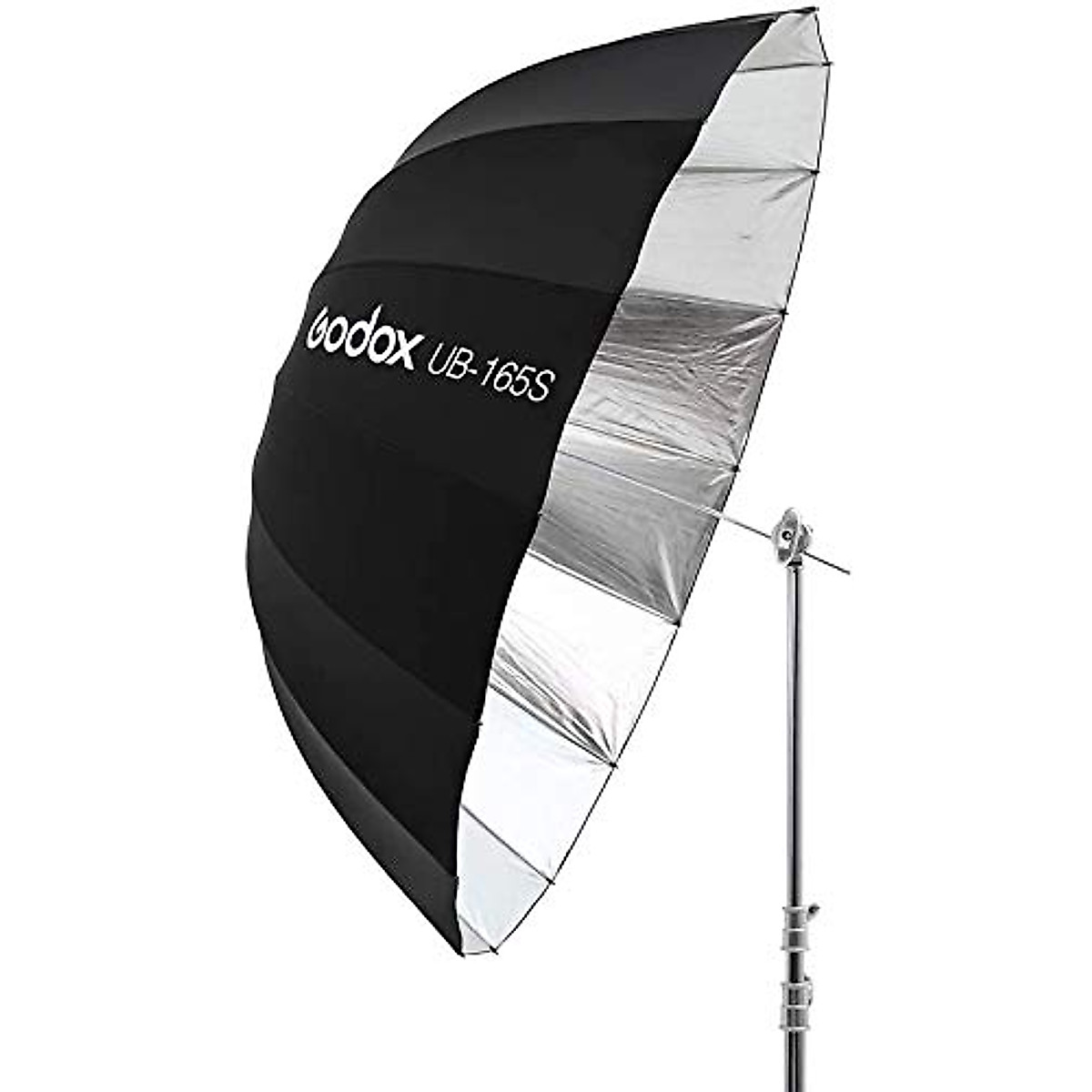 Godox UB-165S 65 inch 165cm Parabolic Inner Silver Reflec Umbrella Studio Light Umbrella with Diffuser Cover Cloth