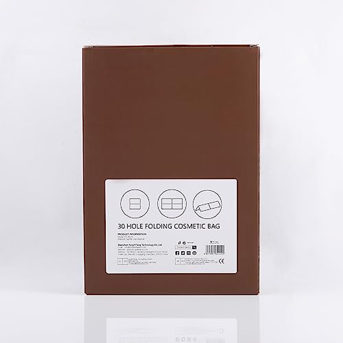 DUcare Makeup Brush Organizer 30pcs Folding Travel Professional Makeup Brushes Case Bag Stand-up Cosmetic Bag Artist Storage Bag (Only Bag)