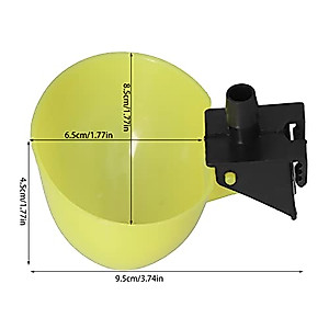 Automatic Bird Drinker Cups, Automatic Poultry Waterer Professional Design for for Pet Bird for Parrots(9.5mm)
