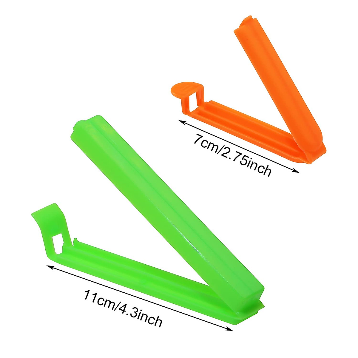 PENTA ANGEL Bag Sealing Clips 20Pcs Reusable Colorful Plastic Chip Clips Bread Bag Clamp for Home Kitchen Food Snack Packages Storage (20)