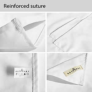 ROTANET Server Aprons Half Bistro Apron with 3 Pockets 22 Inch Waiter Waitress Long waist Apron for Men Women Waterpoof White