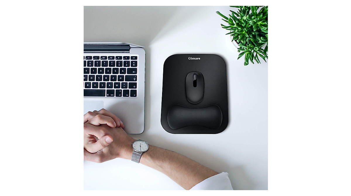 Gimars Large Ergonomic Mouse Pad with Memory Foam Wrist Rest