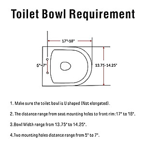 Elongated U Shape Toilet Seat For WinZo WZ5080, Soft Close Quick Release Desgin, PP Plastic White