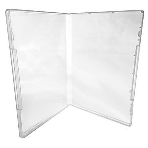 (10) CheckOutStore Plastic Storage Cases for Rubber Stamps, 1/2" (14mm) inch Spine Size (Clear)