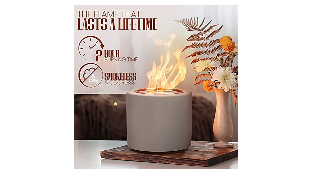 Tabletop Fire Pit - Smokeless, Portable Mini Fire Bowl