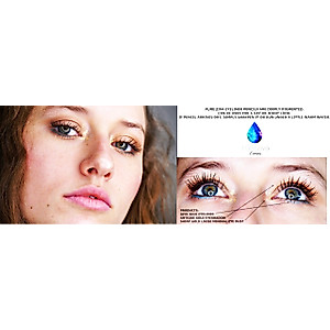 Pure Ziva Bright Azul Teal Turquoise Vibrant Light Sky Blue Wood Eyeliner Pencil, HD Professional Eye Liner Smudge Proof Long Lasting No Animal Testing & Cruelty Free