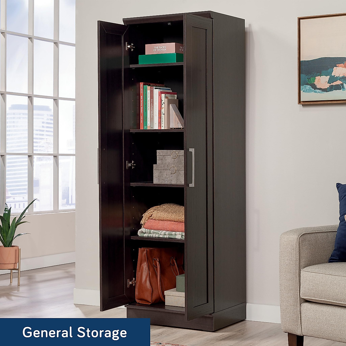 Sauder HomePlus Storage Cabinet, Dakota Oak finish