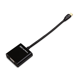 Cable Matters Mini DisplayPort to VGA Adapter (Mini DP to VGA) in Black - Thunderbolt and Thunderbolt 2 Port Compatible