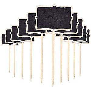 10pcs Plant Labels, Garden Markers Signs Garden Markers for Plants Outdoor Waterproof Reusable Garden Labels for Flower Bed, Pots, Planters Wooden Garden Markers for Plants Outdoor Waterproof