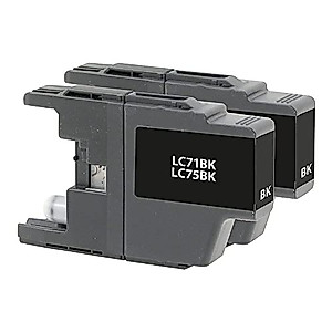 Laser Tek Services Compatible Ink Cartridge Replacement for Brother LC-75 LC75BK LC75C LC75M LC75Y Works with Brother MFCJ6510DW J6710DW Printers (Black, Cyan, Magenta, Yellow, 5 Pack)