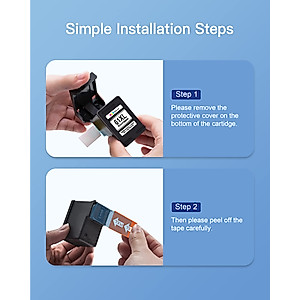 GPC Image Remanufactured Ink Cartridge Replacement for HP 61XL 61 XL Compatible with Envy 4500 5530 4502 Officejet 4630 4632 4635 Deskjet 2540 1000 3050 Printer Tray(1 Black 1 Tri-Color)