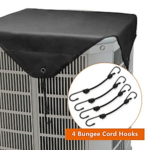 Coitak Air Conditioner Cover for Outside Units, Winter AC Defender, Heavy Duty Waterproof Top Air Conditioner Cover (36 x 36 inch)