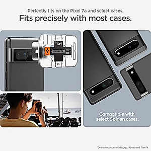 Spigen Camera Lens Screen Protector [GlasTR EZ FIT Optik] Designed for Pixel 7a [Case Friendly] - [2 Pack]
