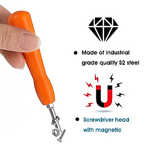 Gamebit Security Screwdriver, Double-ended 4.5mm 3.8mm Gamebit Screwdriver Bit Set Replacement,Gamebit Security Screwdriver Kit Compatible with NES,SNES,N64